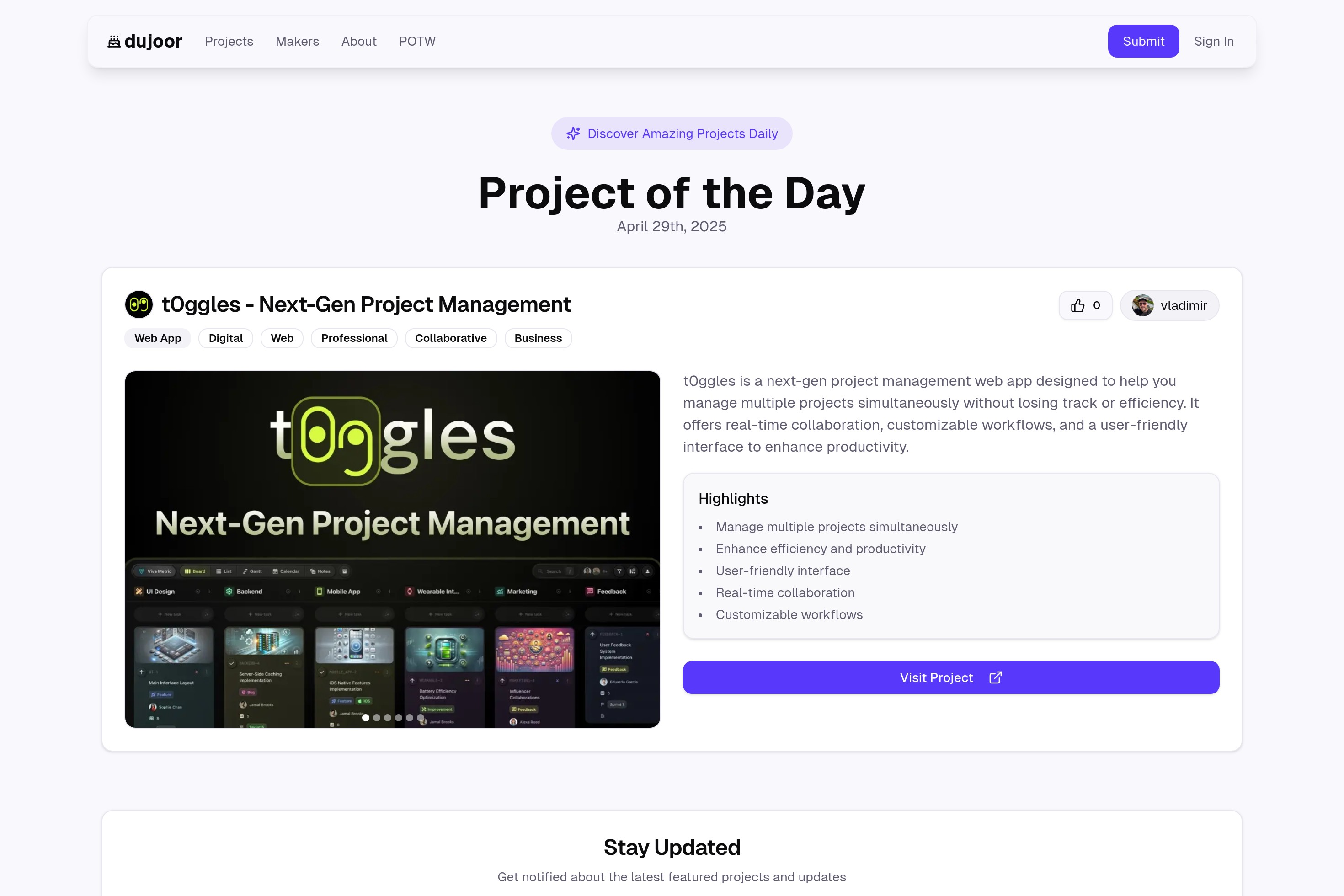 t0ggles - Next-Gen Project Management | Project of the Day 04/29/2025 ...