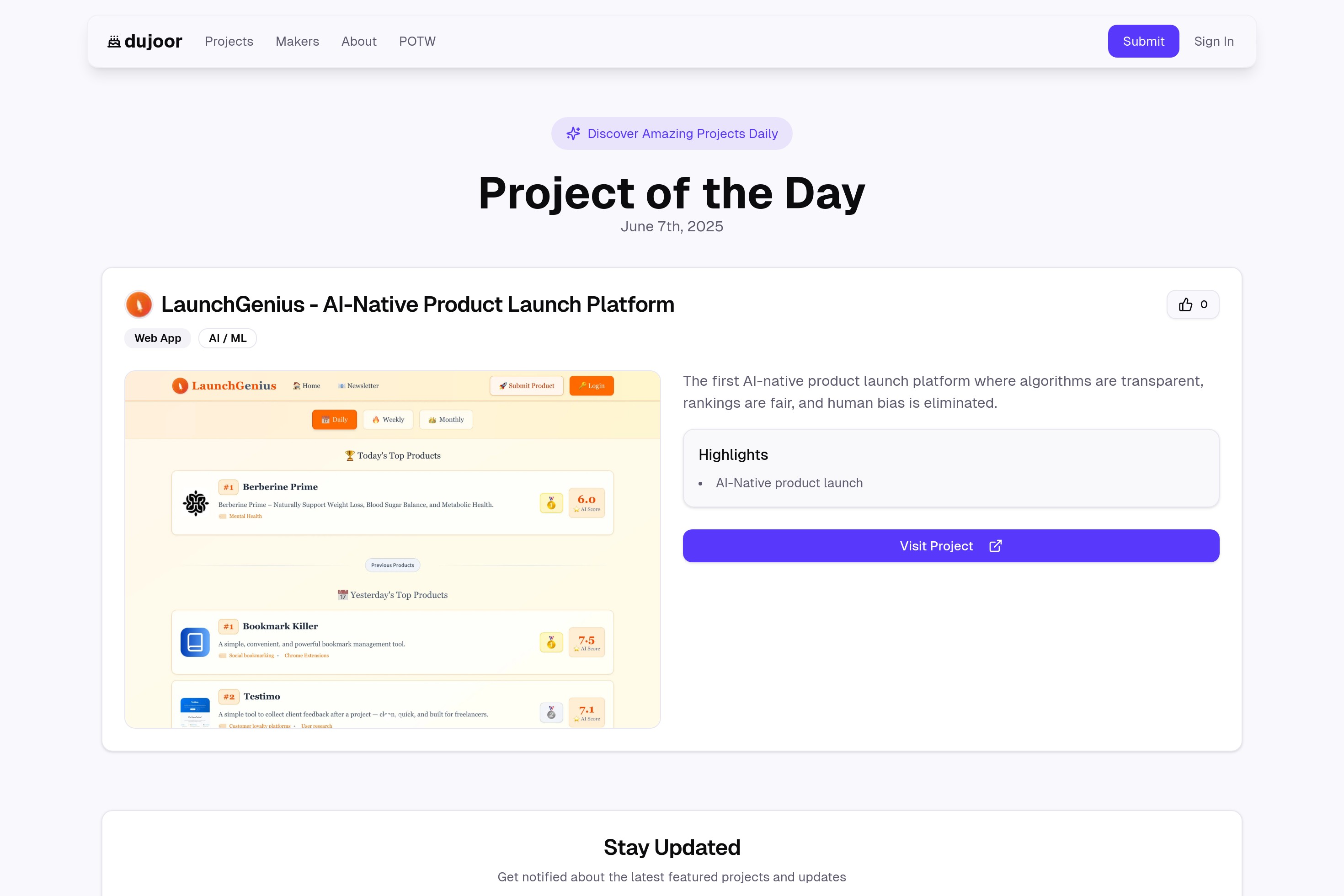 LaunchGenius - AI-Native Product Launch Platform | Project of the Day ...